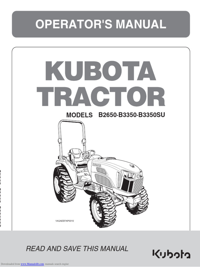Operator'S Manual: Read and Save This Manual | PDF | Tractor ...