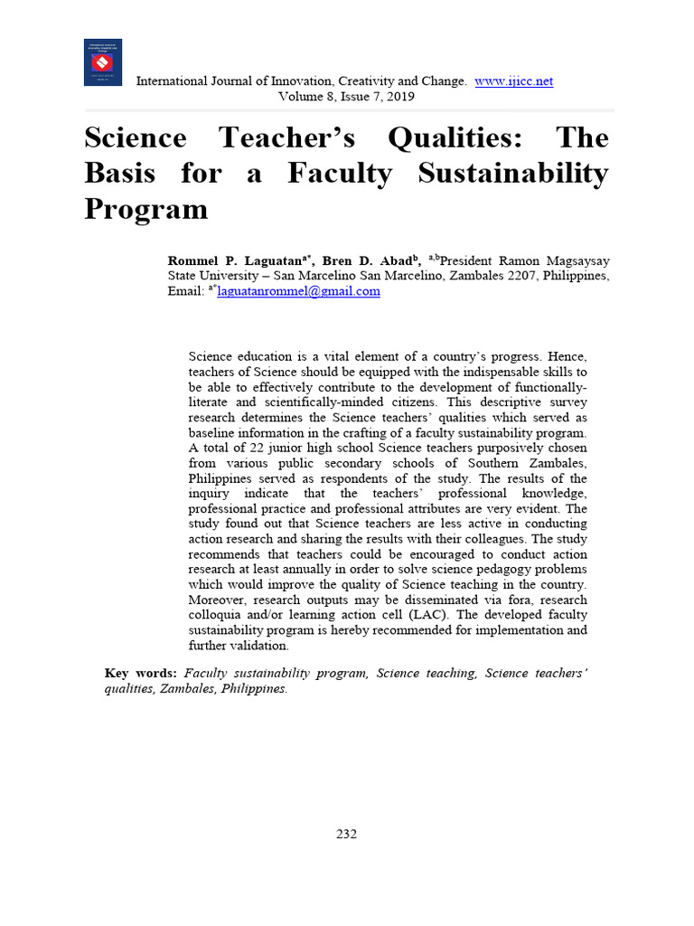 Ed 606758 | PDF | Science Education | Teachers