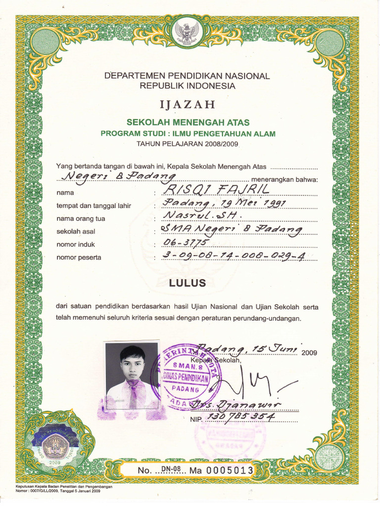 Gambar Ijasah | PDF