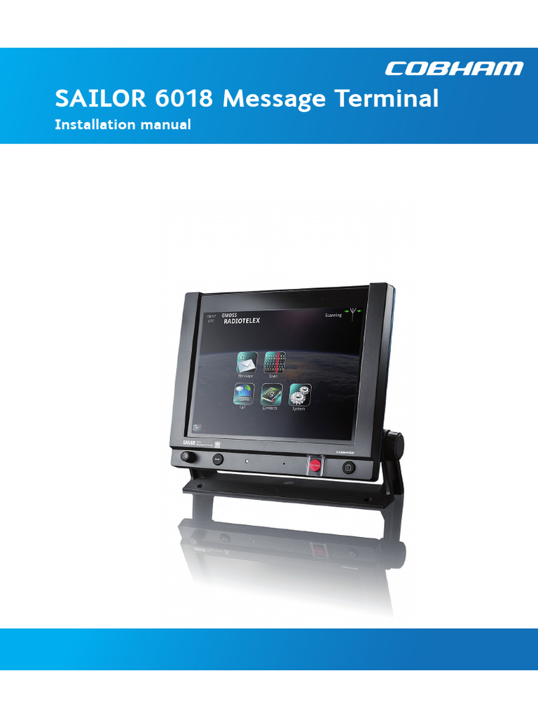 98 150478 C - Installation Manual Sailor 6018 Messageterminal - Public ...
