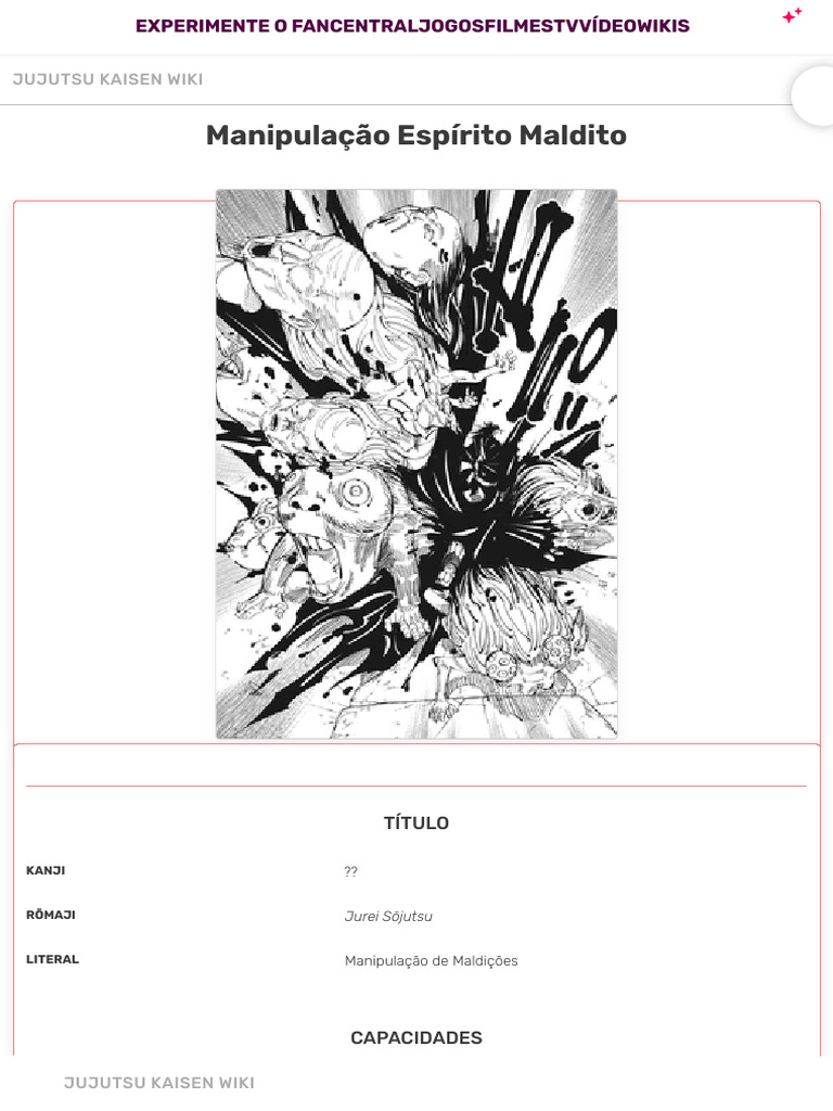 Cursed Spirit Manipulation - Jujutsu Kaisen Wiki - Fandom | PDF | Jiu-jitsu