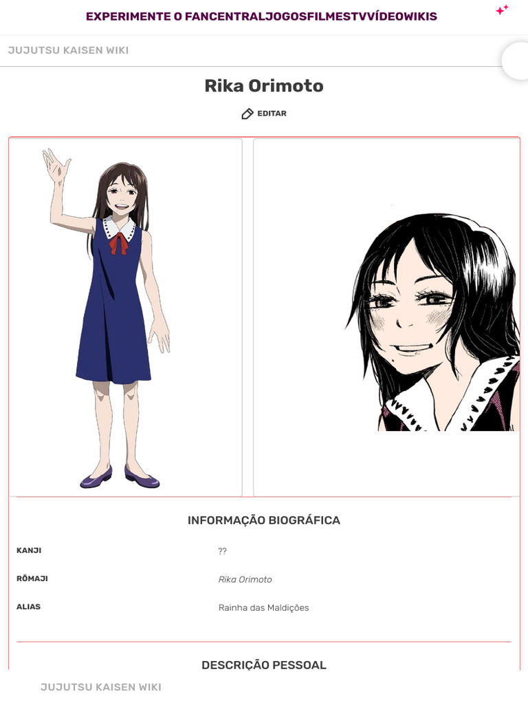 Rika Orimoto - Jujutsu Kaisen Wiki - Fandom | PDF