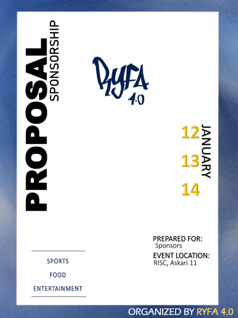 Ryfa 4 Sponser Proposal | PDF | Mass Media | Human Communication