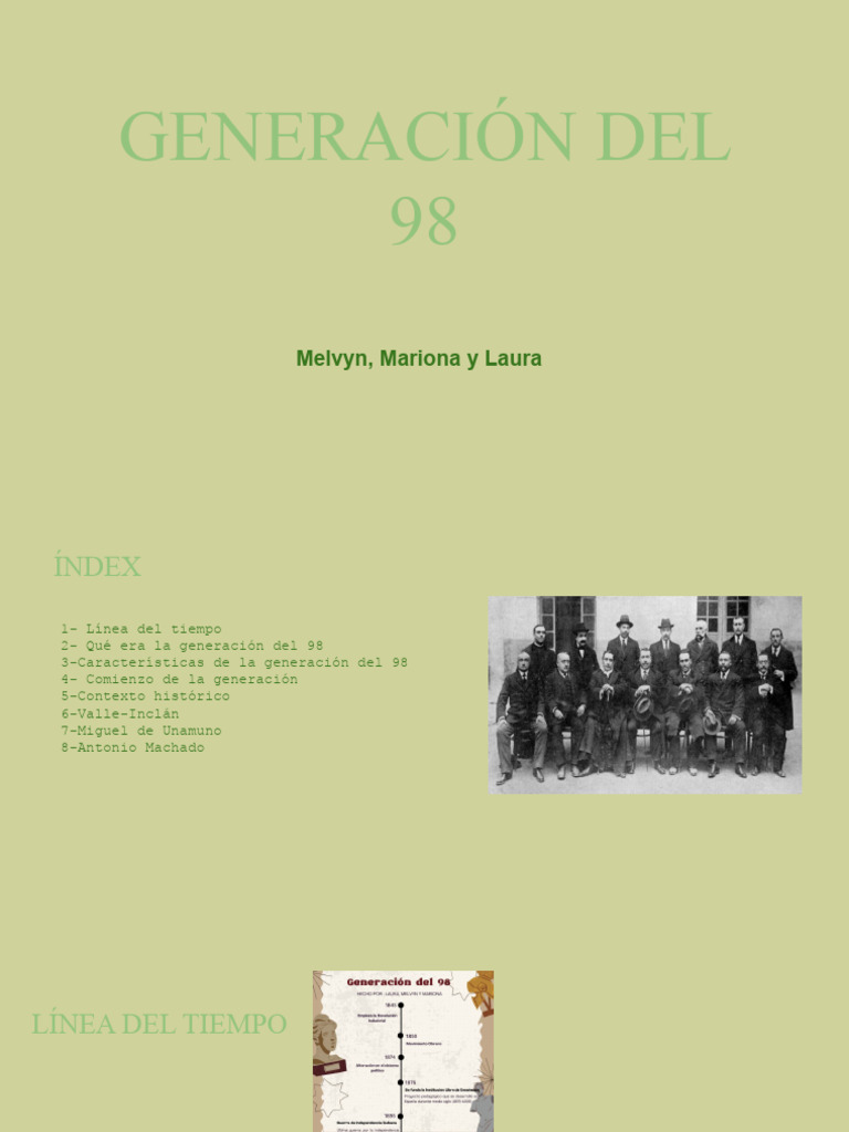 Còpia de Generación Del 98 | PDF | Literatura española | España