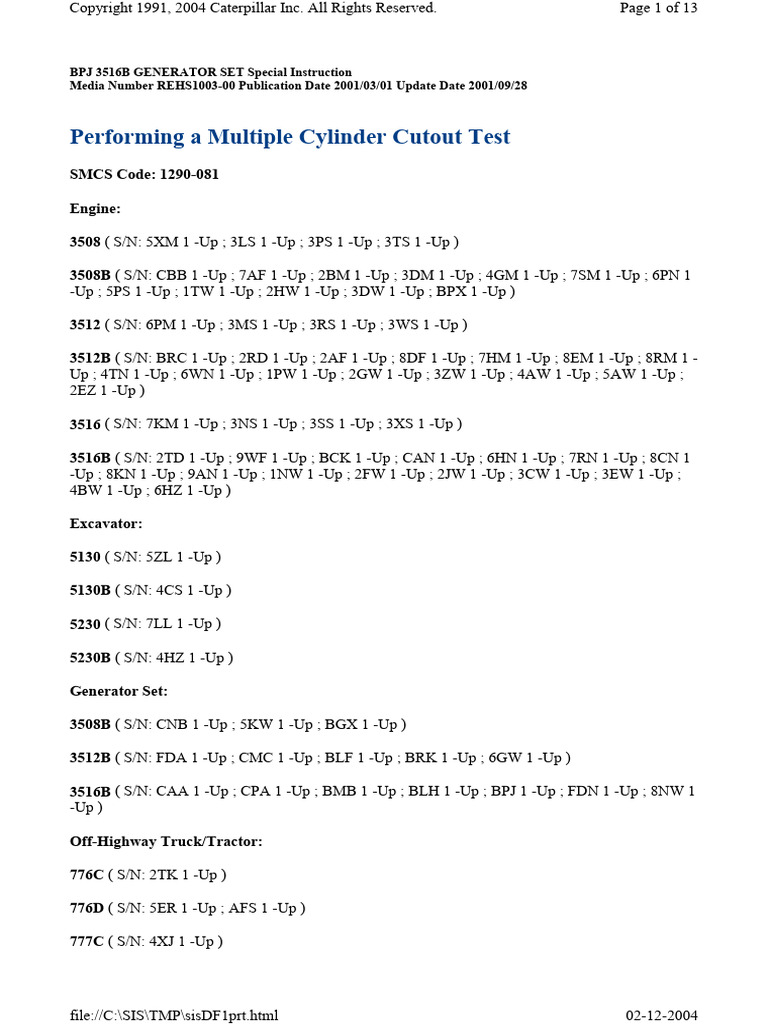 Multiple Cyl Cutout Test | PDF | Fuel Injection | Engines
