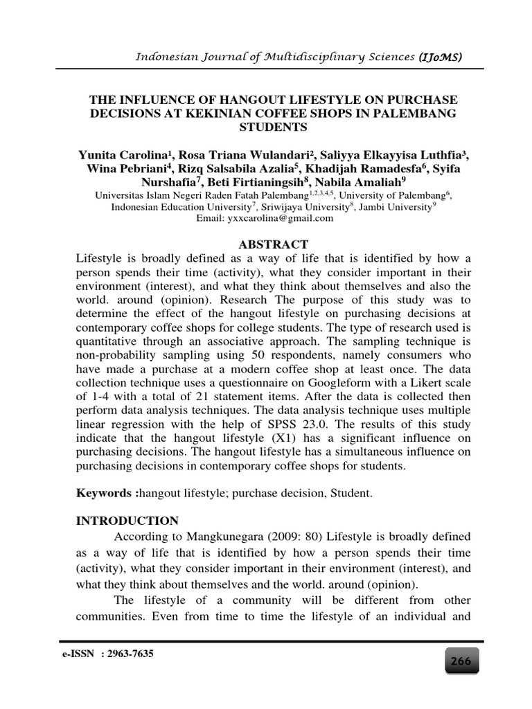 Indonesian Journal of Multidisciplinary Sciences (Ijoms) | PDF ...