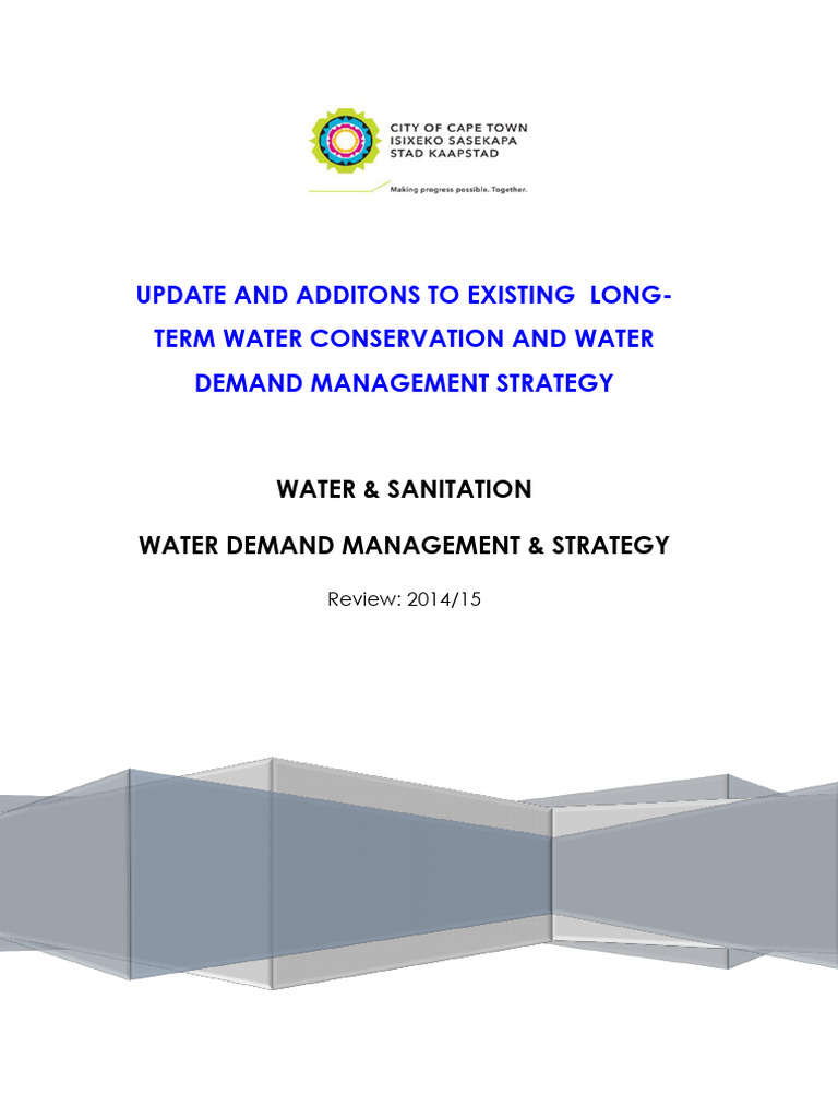 Water and Sanitation Water Demand Management and Strategy | PDF | Wash ...