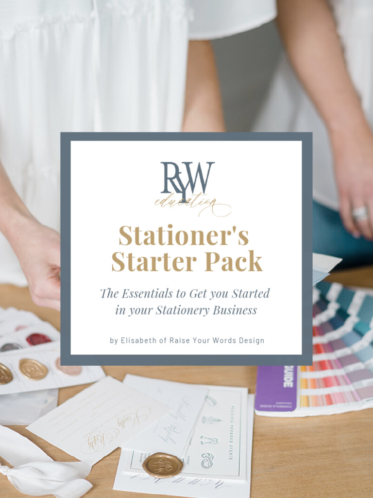Stationer's Starter P | PDF | Typefaces | Rgb Color Model