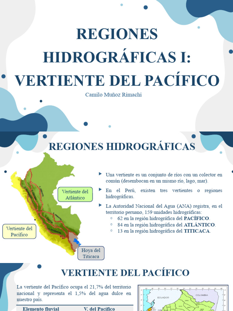 Vertiente Del Pacífico | PDF | Río | Cuerpos de agua