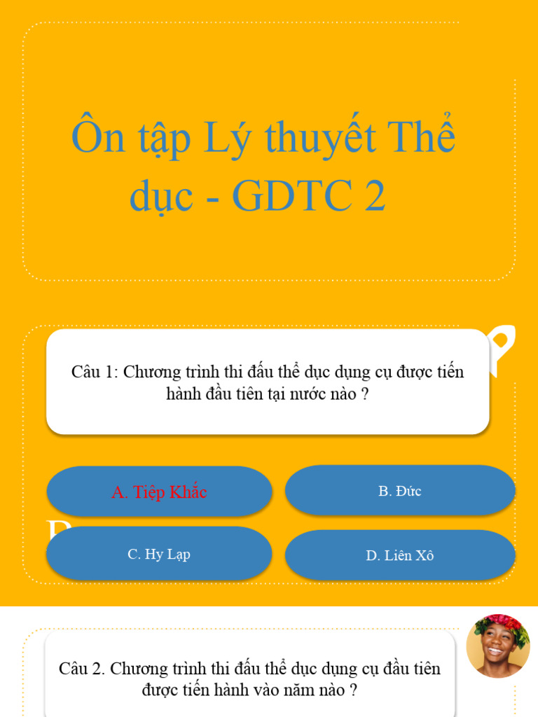 Ôn Tập GDTC 2- Thể Dục | PDF