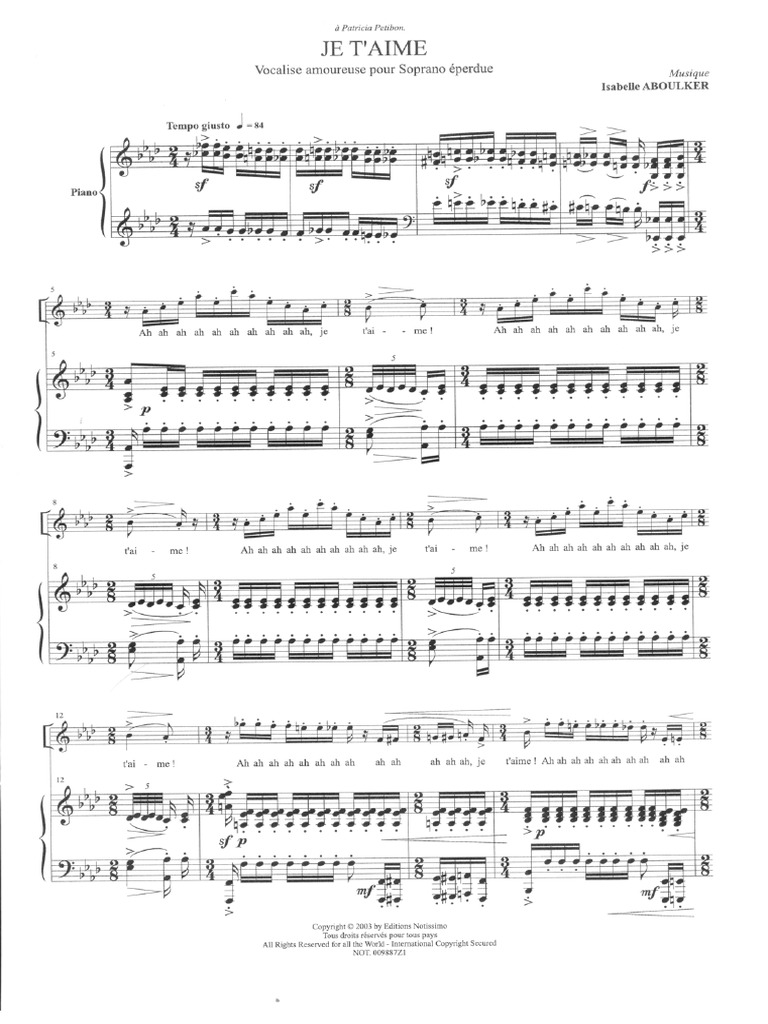 Je T'aime | PDF