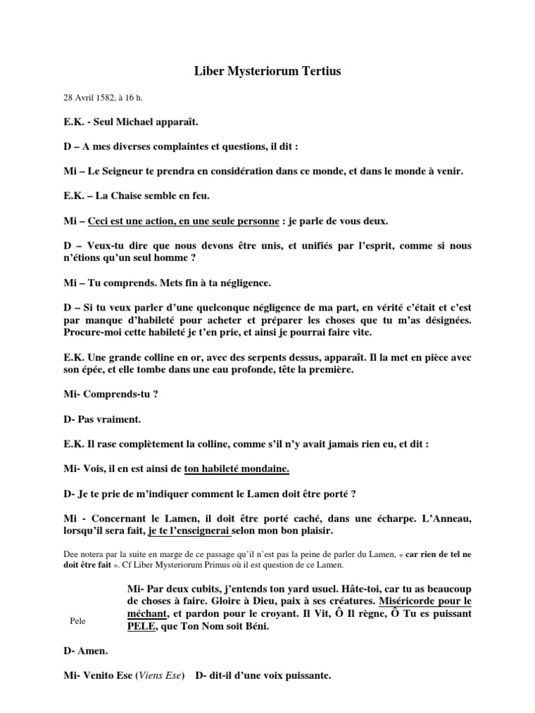 Liber Mysteriorum Tertius v2 | PDF | Dieu | Théologie