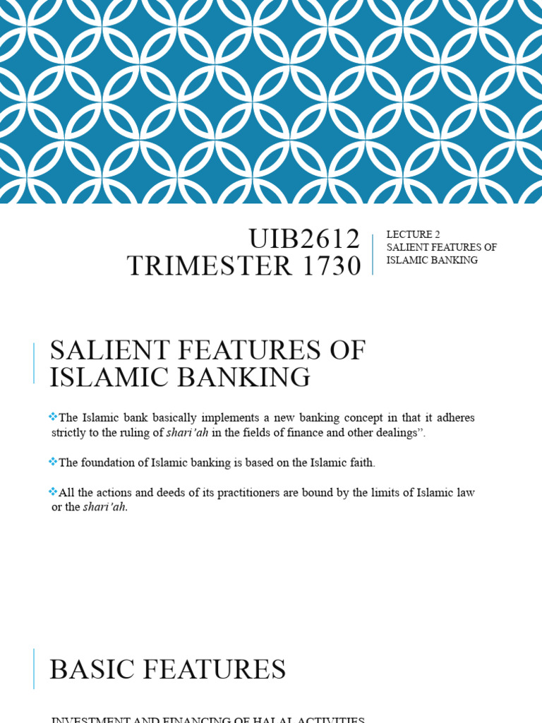 Uib2612 1730 Lecture 2 | PDF | Islamic Banking And Finance | Interest