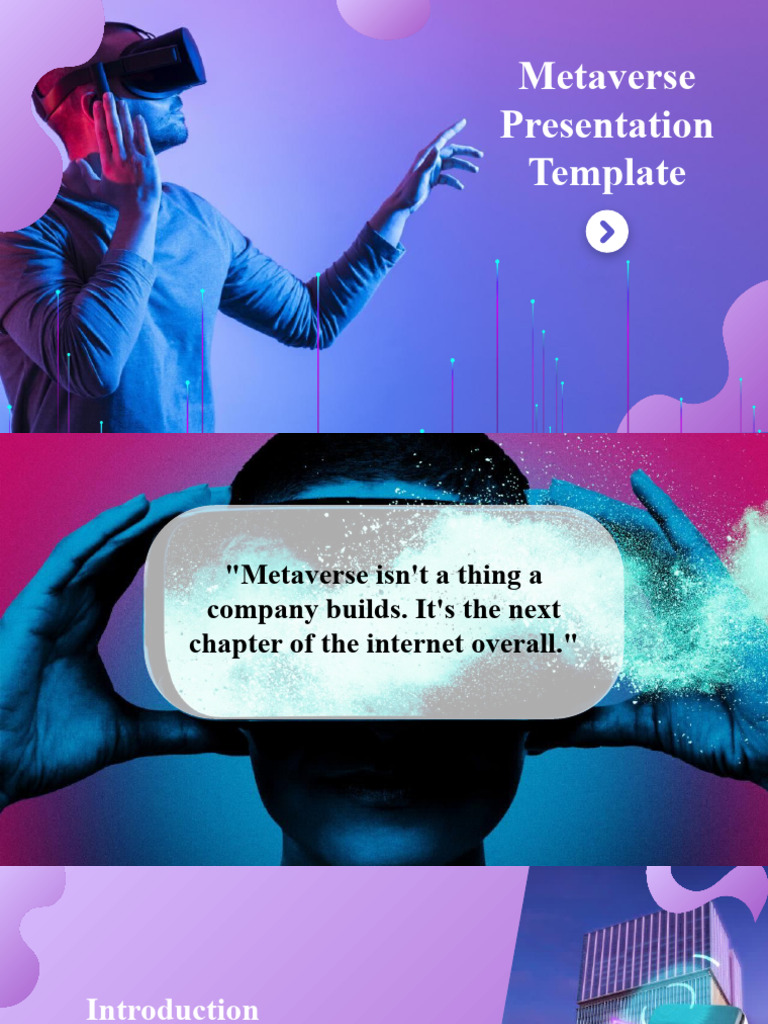 703382-Metaverse Presentation Template Free | PDF | Virtual Reality ...