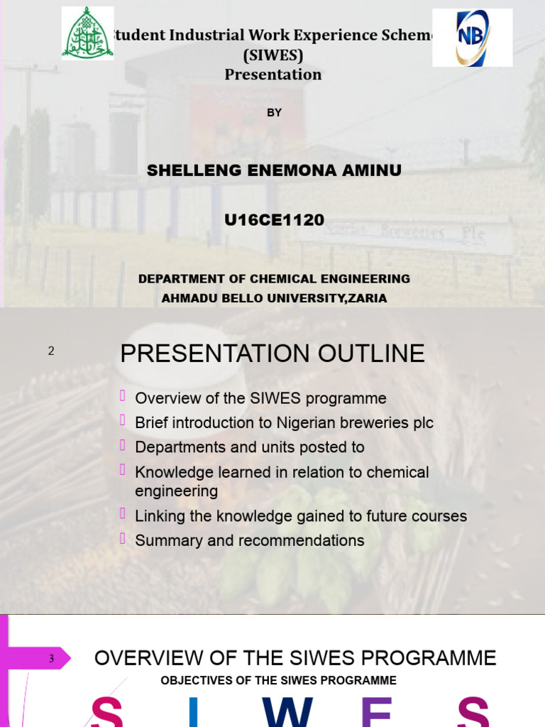 SIWES Experience at Nigerian Breweries | PDF | Brewing | Beer
