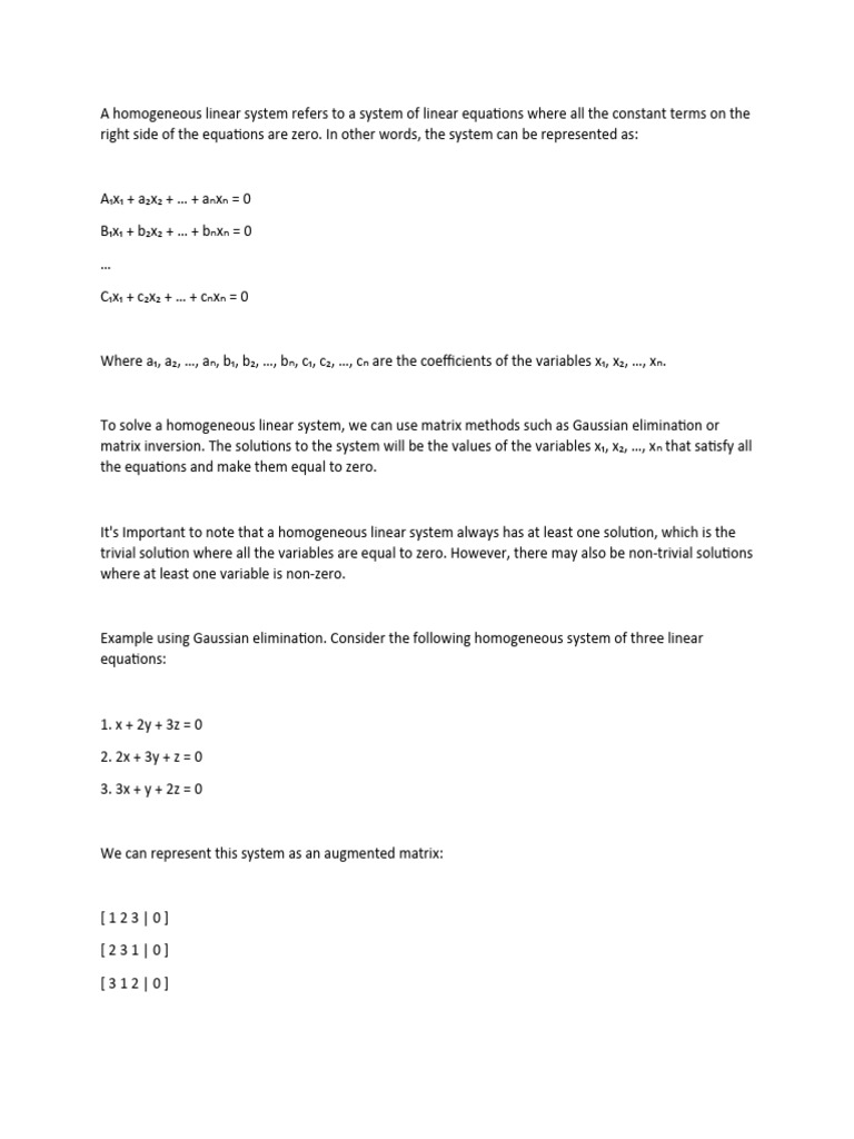 Document | PDF | System Of Linear Equations | Numerical Analysis