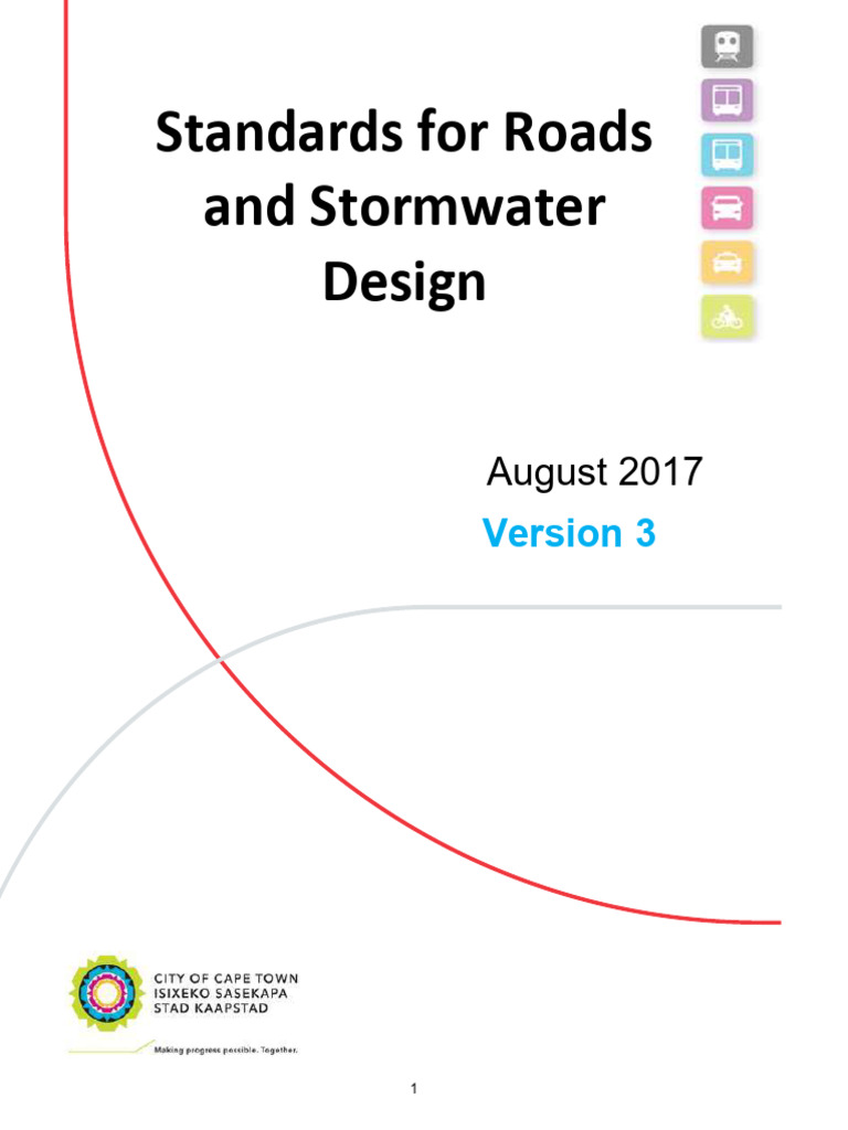 Standards For Roads and Stormwater Design (Including DWGS) RevD | PDF ...