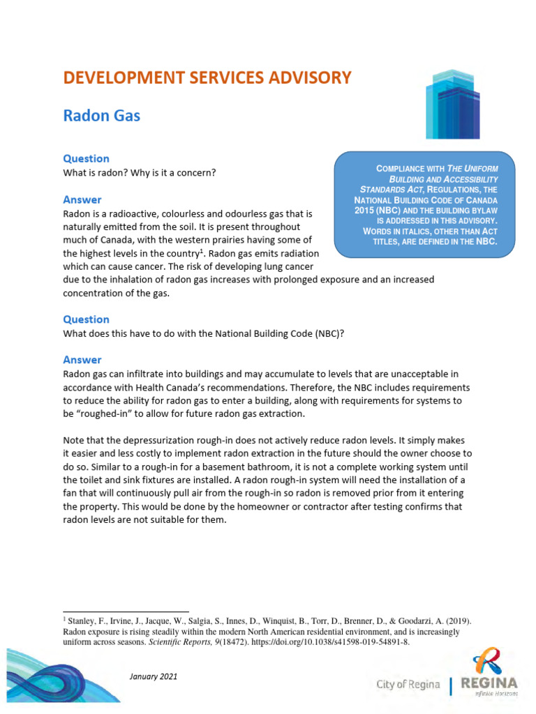 Advisory Radon Gas | PDF