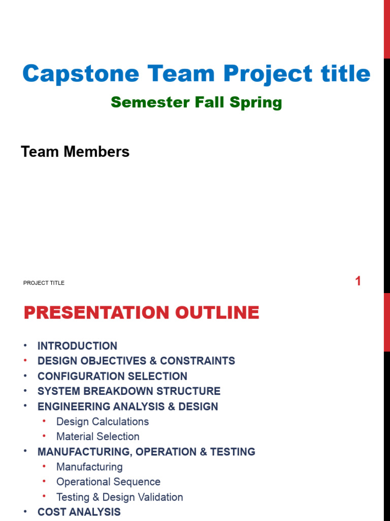 Design Project Presentation Format | PDF | Engineering | Design