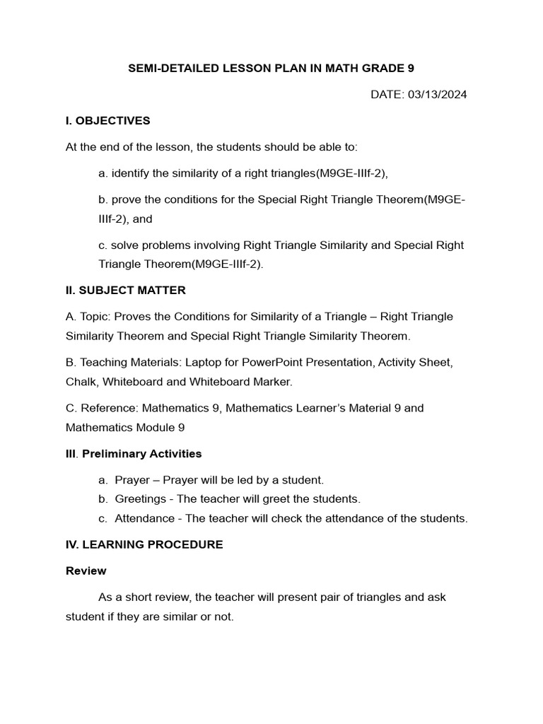 RT SRT | PDF | Triangle | Mathematics
