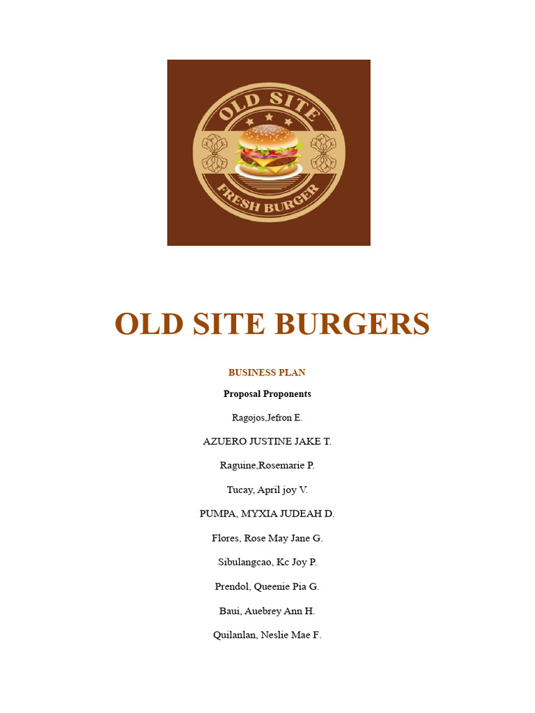 Affordable Vegetarian Burgers Business Plan | PDF | Hamburgers