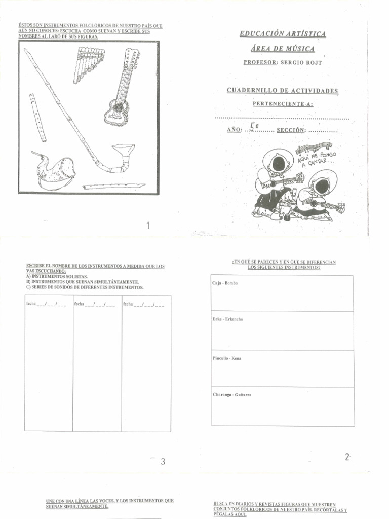 5- Cuadernillo de M-sica | PDF