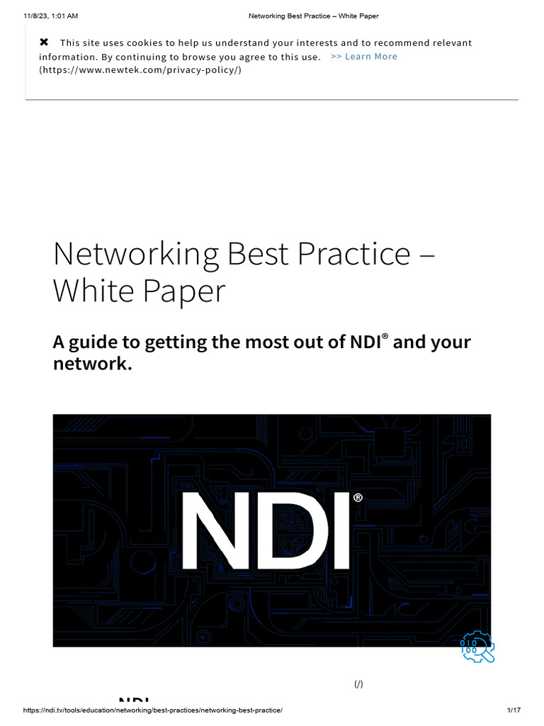Networking Best Practice - White Paper | PDF | Computer Network | Osi Model