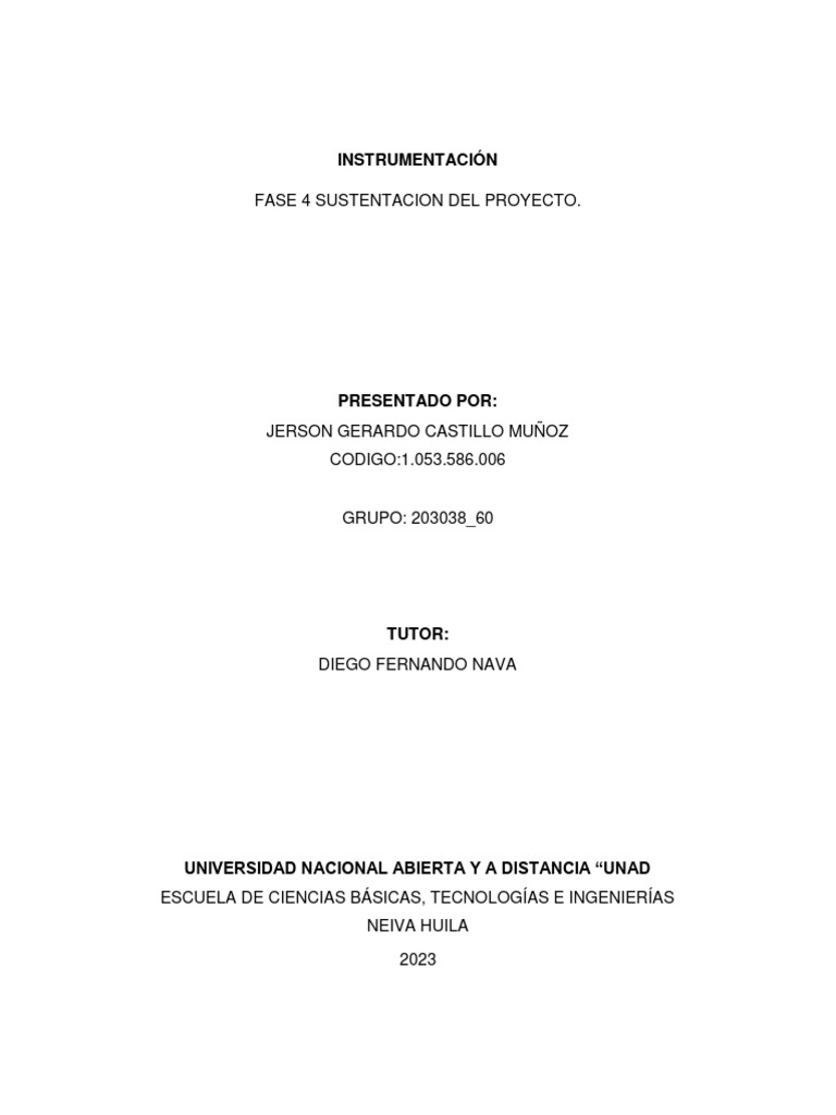 Fase4 Grupo60 Jerson Castillo | PDF | Electrónica | Red eléctrica