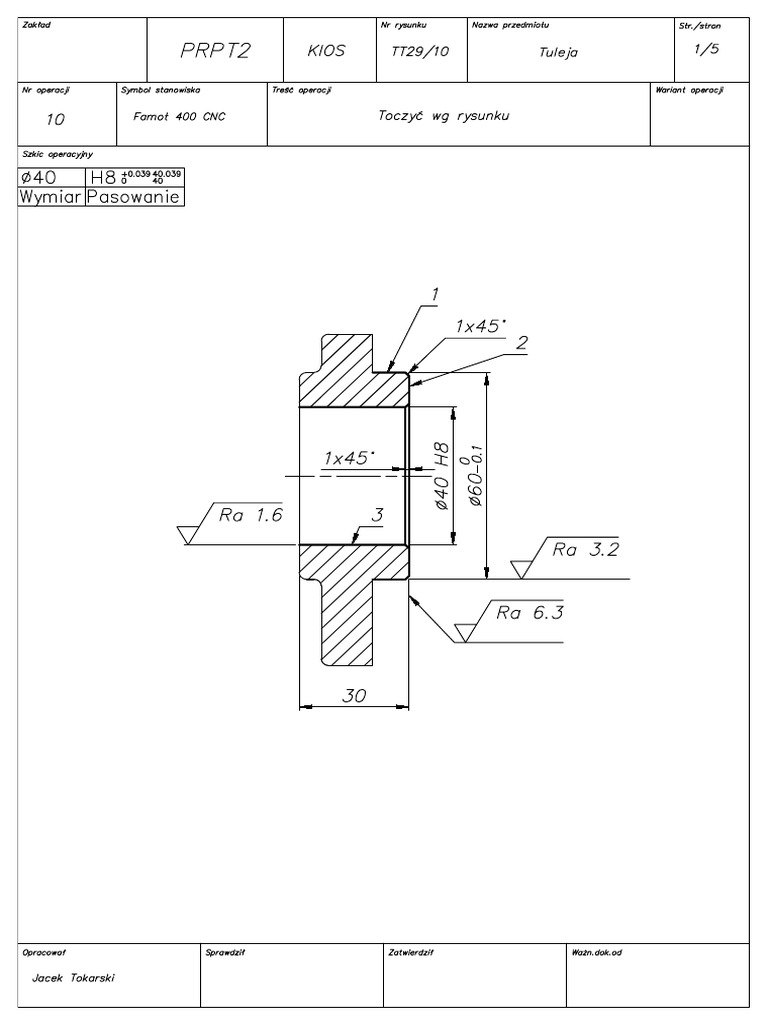 Szkic Operacji 10-Model | PDF