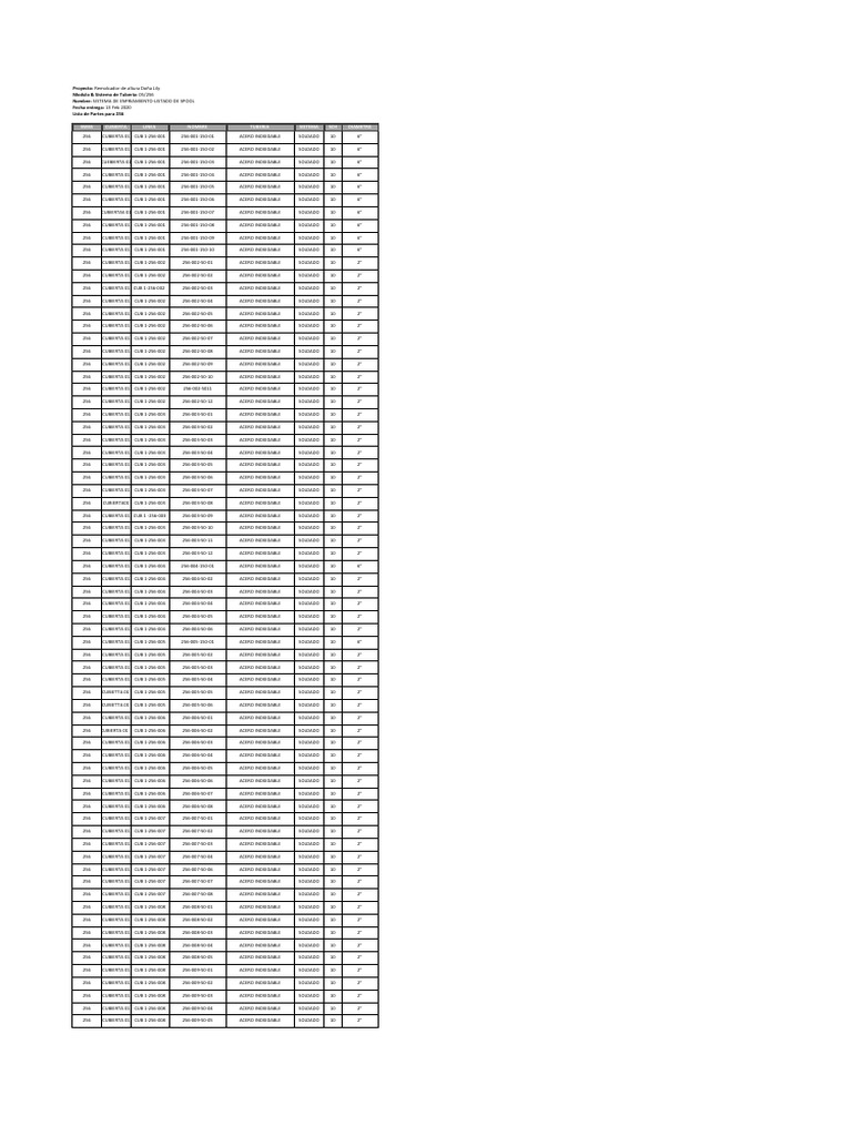 Tabla de Spool | PDF
