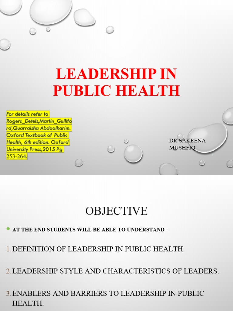 Leadership in Public Health Essentials | PDF | Leadership | Mentorship