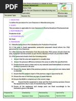 Line Clearance Checklist | PDF | Mechanical Engineering | Manufactured ...