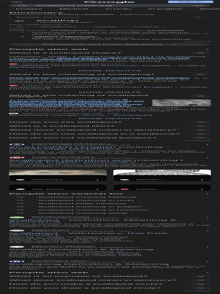 Scalloped Meaning - Google Search | PDF | Linguistics