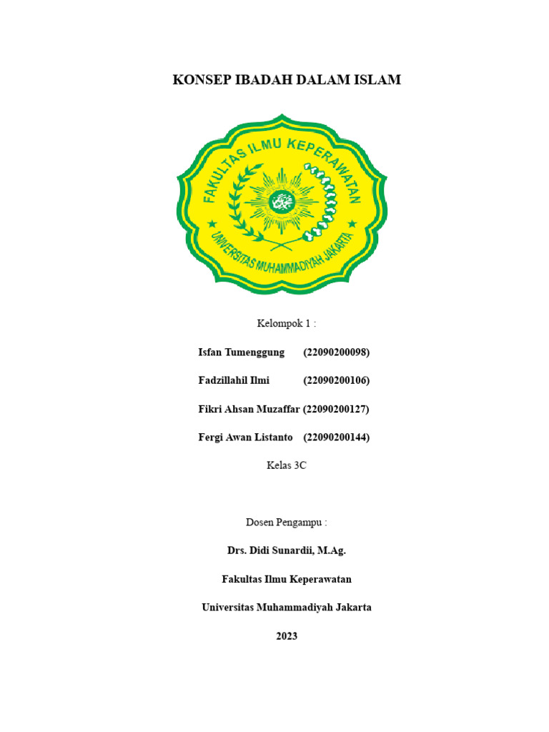 Konsep Ibadah dalam Islam: Panduan Lengkap | PDF | Agama & Spiritualitas