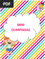 Miniolimpiadas 2022 en Preescolar | PDF | Educación de la primera infancia