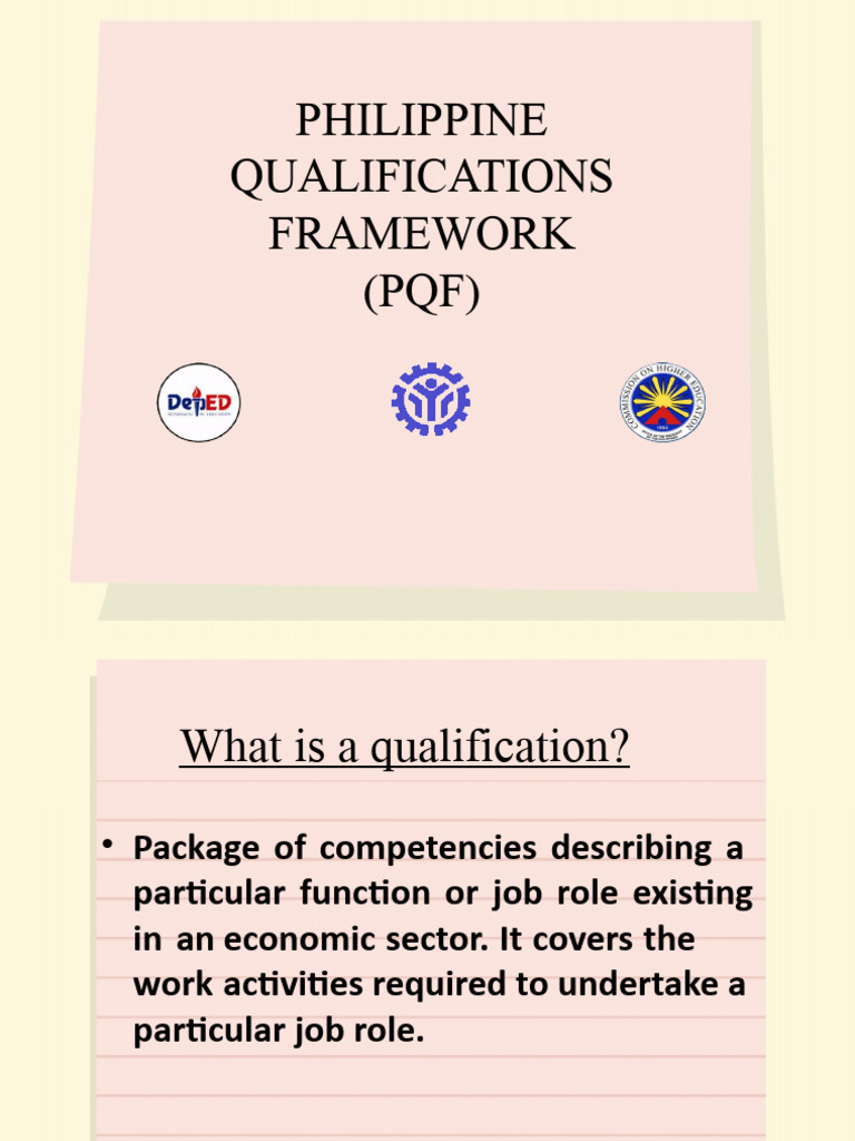 Philippine Qualifications Framework Group 4 | PDF | Knowledge | Evaluation