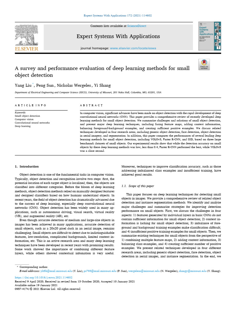 A survey and performance evaluation of deep learning methods for small ...