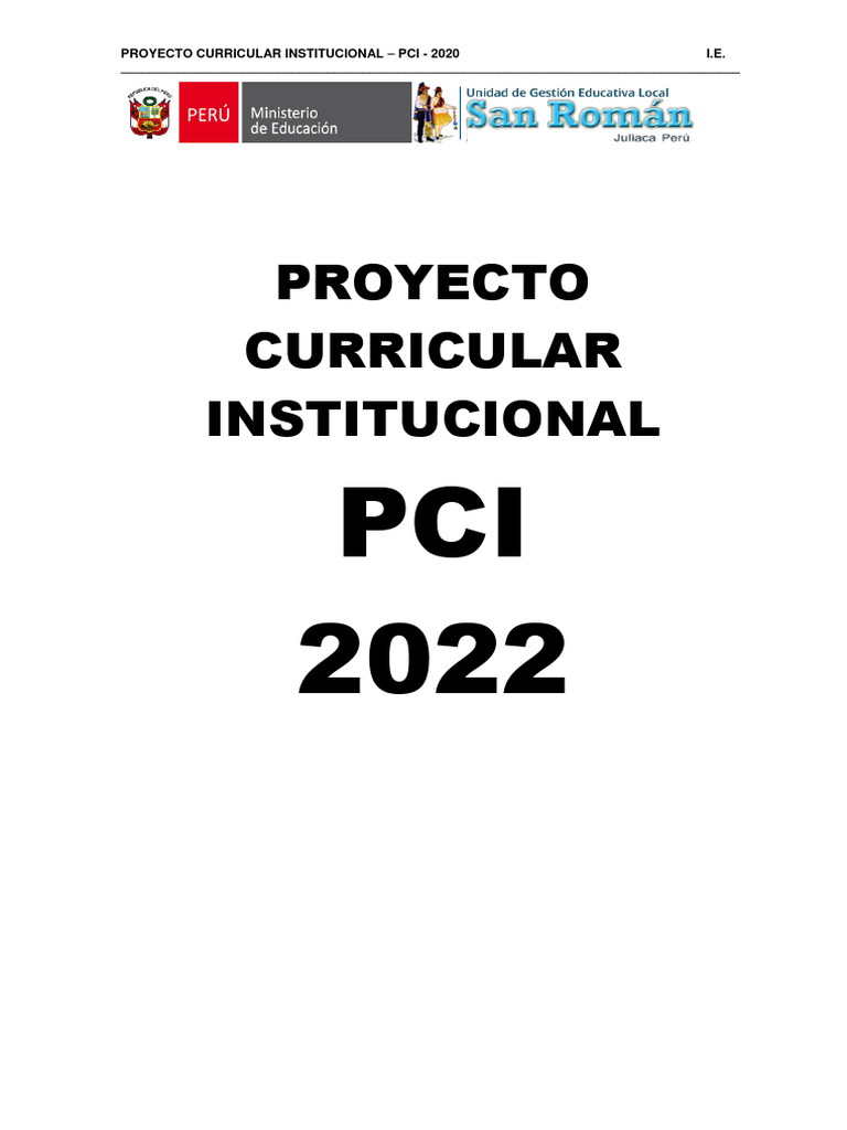 Pci 2022 BP | PDF | Plan de estudios | Enseñando