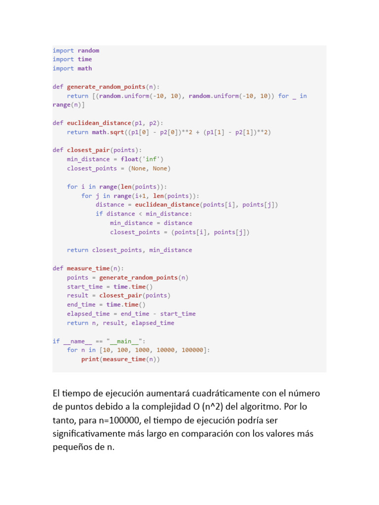 Ejercicio de Laboratorio 4 | PDF | Euclid | Distance