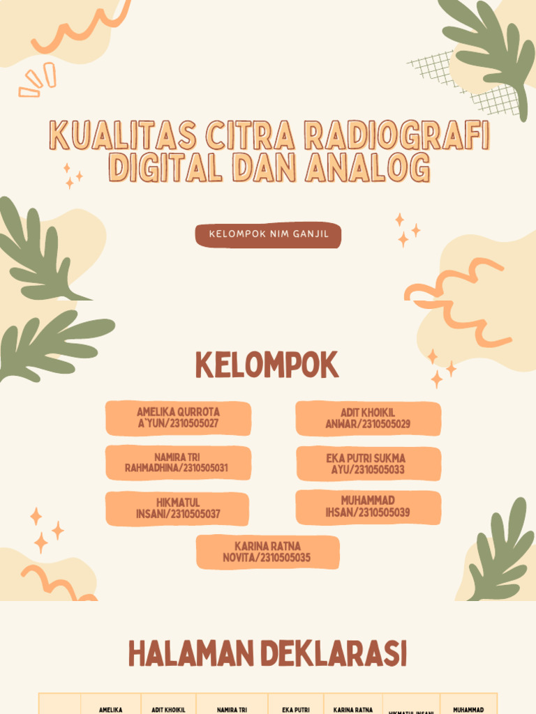 Kualitas Citra Radiografi Digital & Analog | PDF