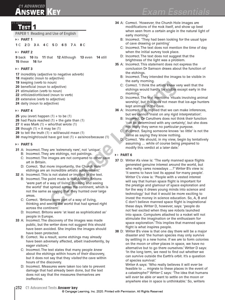 C1 Adv Book 1 AK | PDF | Verb | Adjective