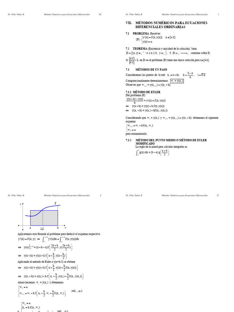 Ecuaciones Diferenciales Ordinarias Numericas | PDF | Análisis numérico ...