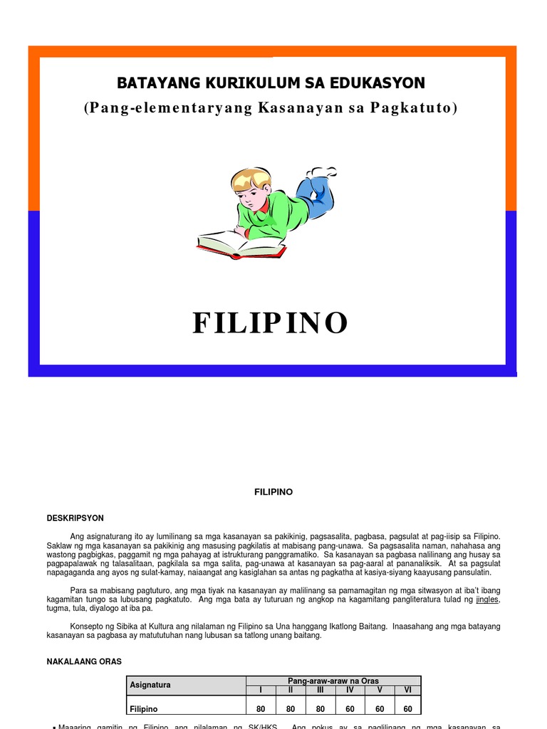 Filipino Elementary | PDF