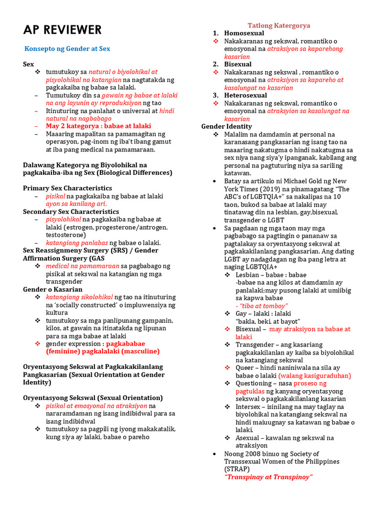 AP REVIEWER 10 3rd QUARTER | PDF