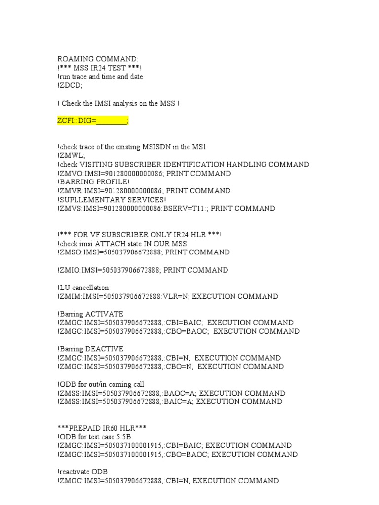 Telecom Network Command Guide | PDF | Computers