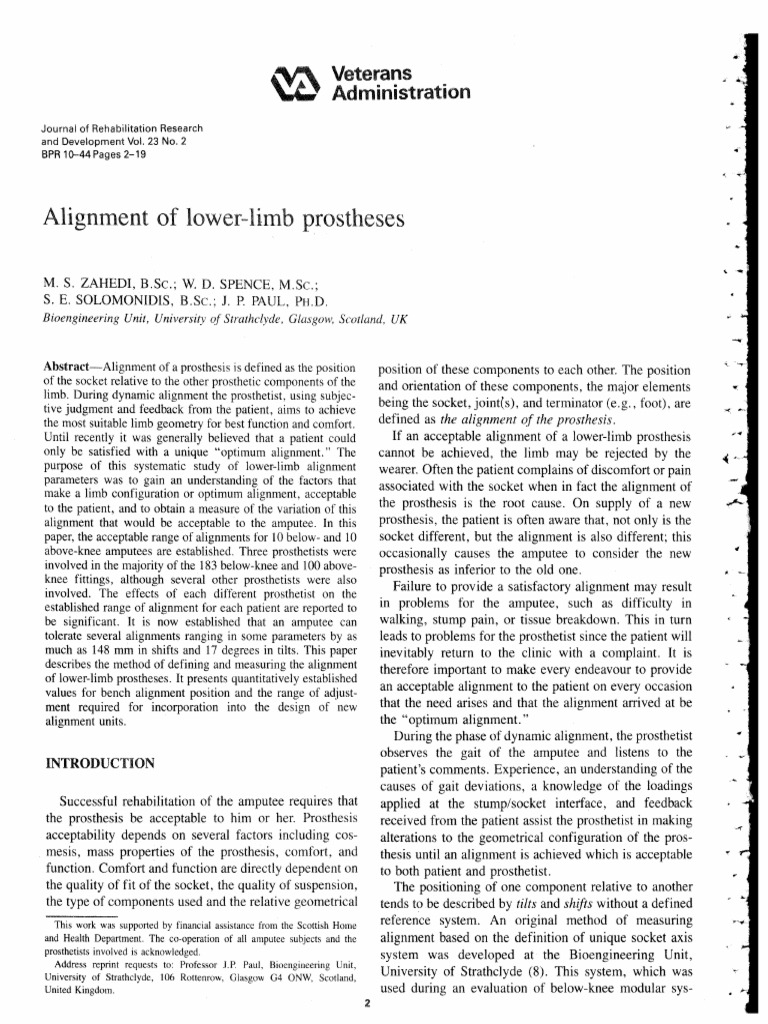 Zahedi | PDF | Prosthesis | Cartesian Coordinate System