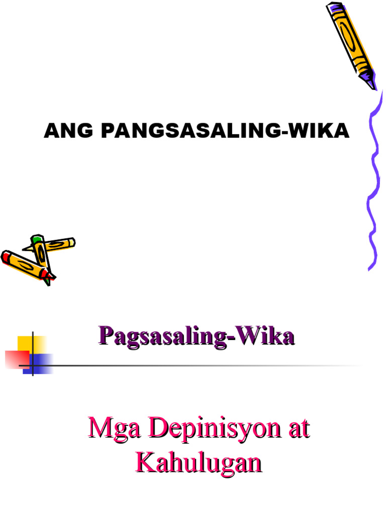 Ang Pagsasaling Wika | PDF