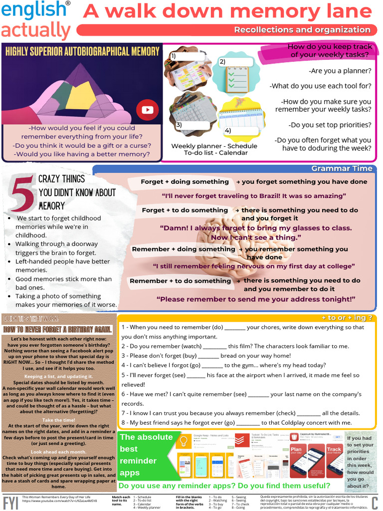 Handout - Level 2 - A Walk Down Memory Lane | PDF