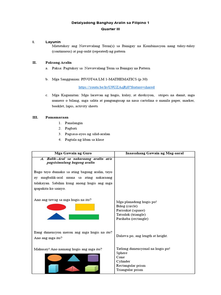 Template DLP Fil | PDF