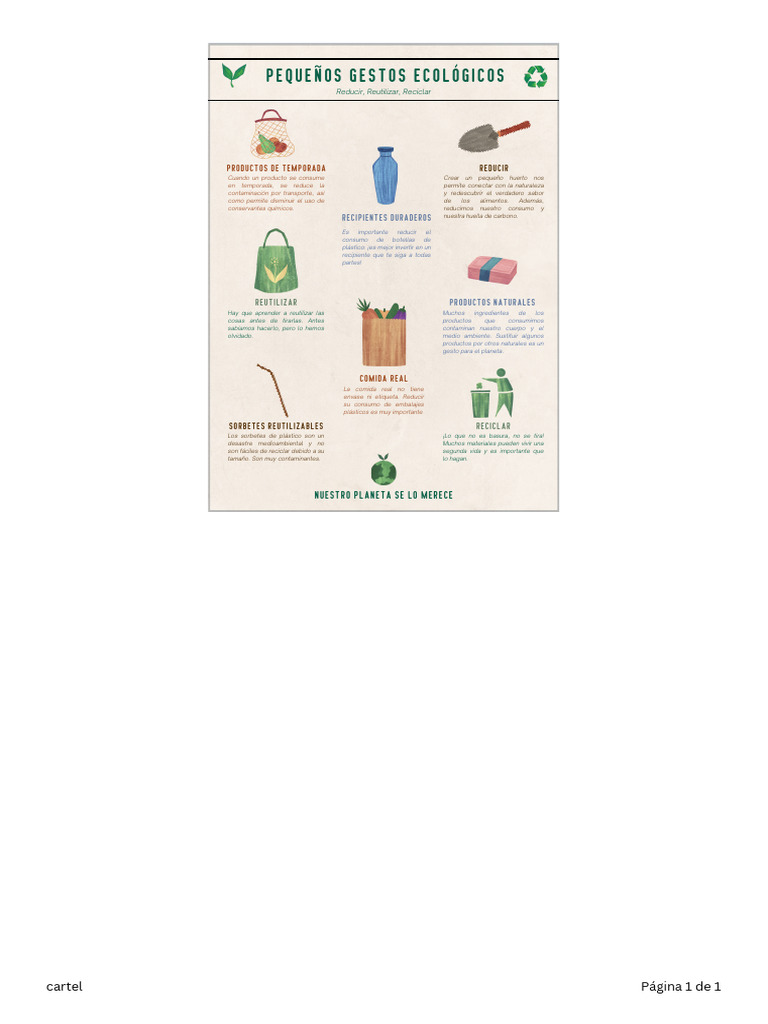 Cartel | PDF | El plastico | Reciclaje